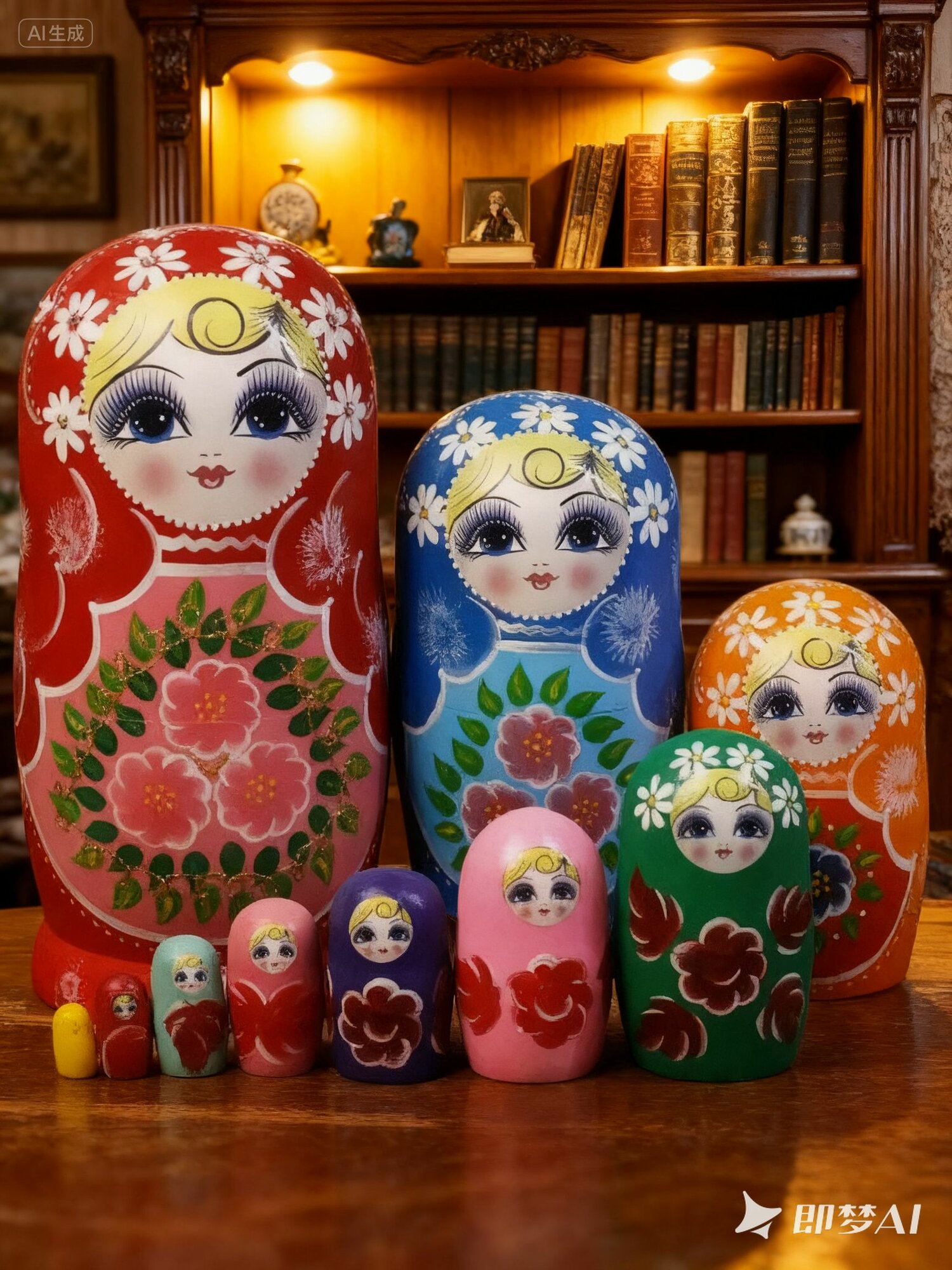 Матрешка Деревянная 10 Штук