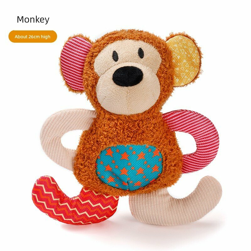 Игрушка для чистки зубов корги - форма обезьяны, прочная резина, безопасная гигиена, аксессуар для мелких питомцев