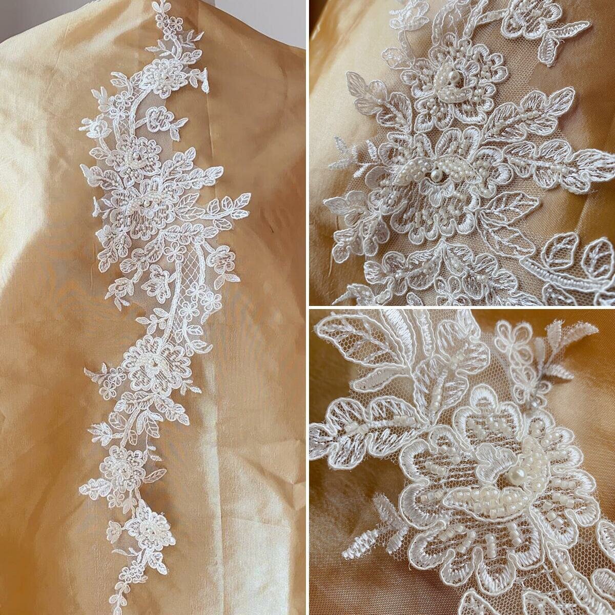 Черная сетка с пайетками, автомобильный костяной жемчужный цветок, DIY вышивка, нашивка для бисера