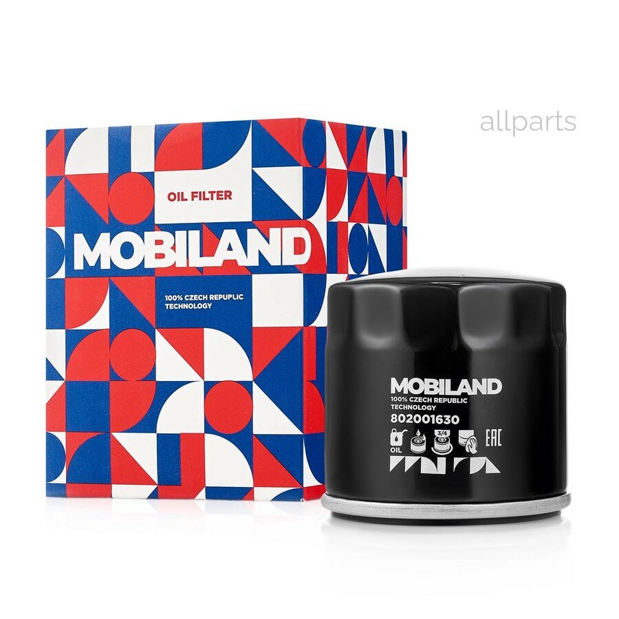MOBILAND 802001630 Фильтр масляный для а/м NISSAN QASHQAI I (J10, NJ10, JJ10E), QASHQAI II SUV (J11, J11_, J12), X-TRAIL