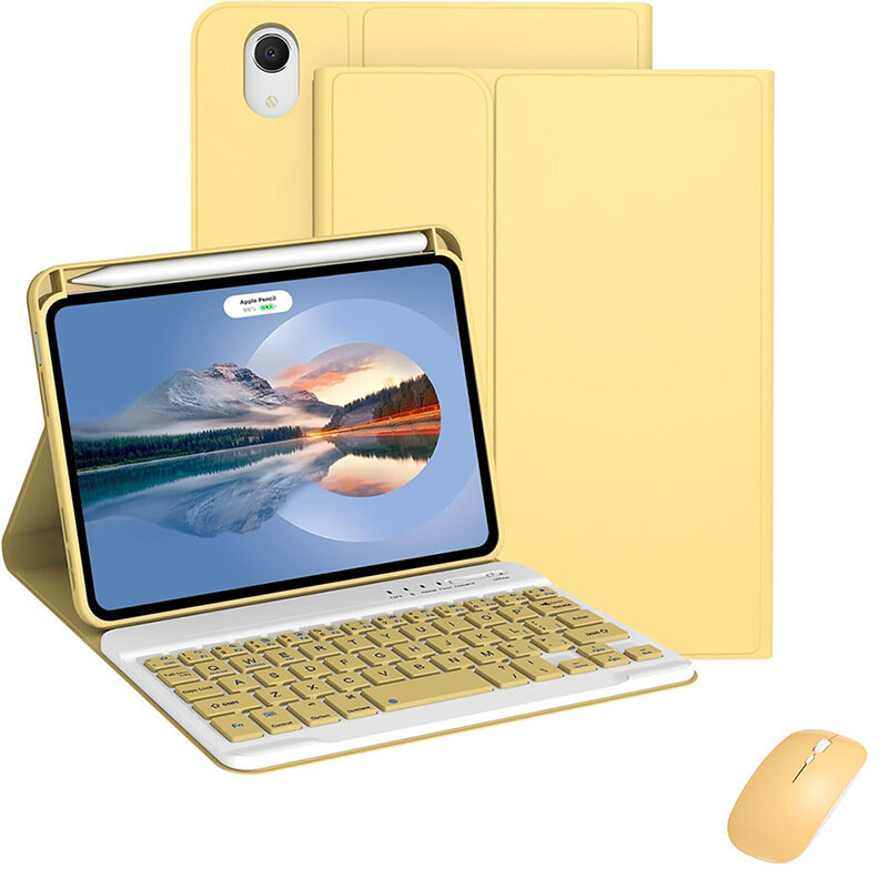 Чехол для iPad Tablet Mini 7, съемная Bluetooth-клавиатура Mini 6 с отделением для ручки, магнитный мягкий корпус, совместимый с 8.3"
