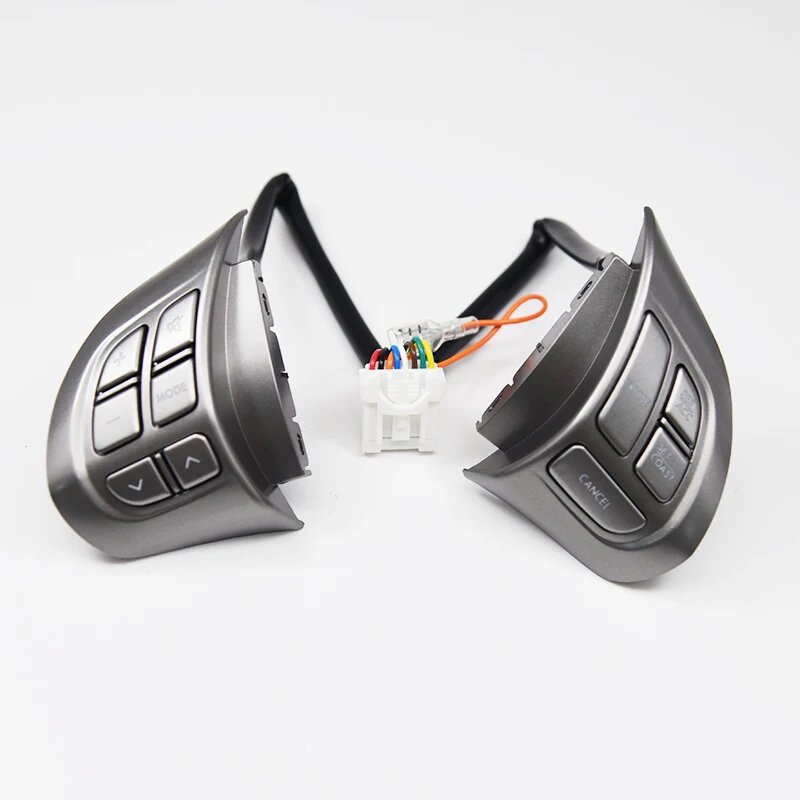 Для моделей Subaru Forester 08-12, многофункциональная кнопка управления звуком на руле, круиз-контроль, кнопка переключения громкости high-end silvery