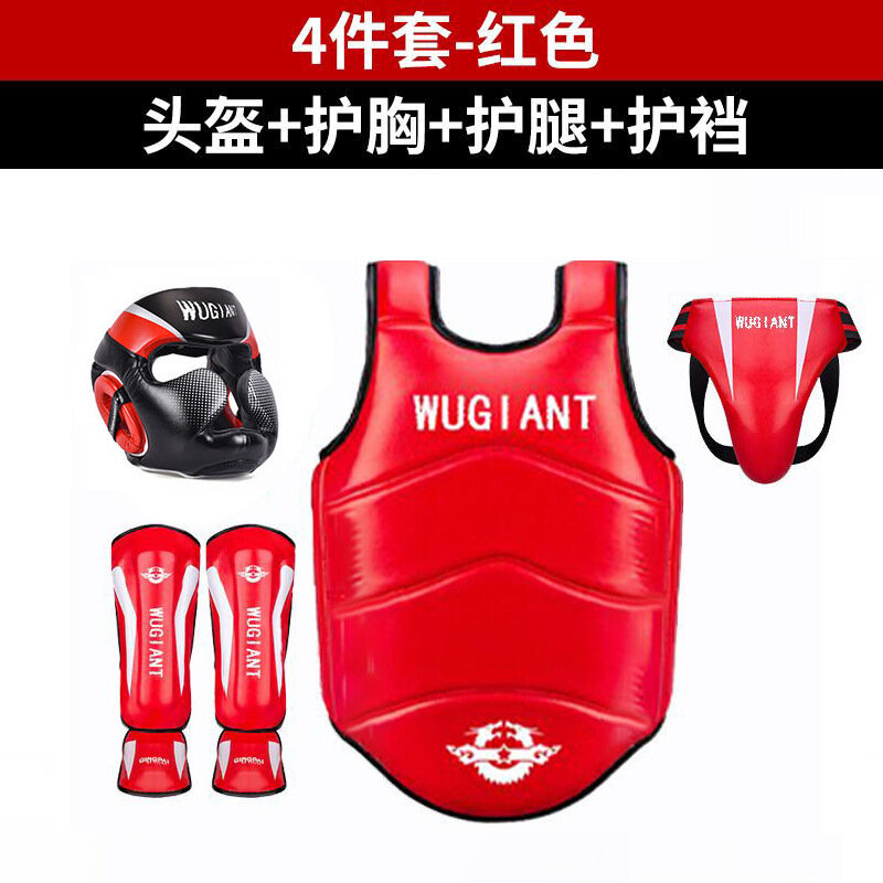 Набор защитного снаряжения для спарринга для детей, подростков и взрослых, защита для муай-тай, защита головы, защита груди, полный набор для бокса, защитное снаряжение для боя