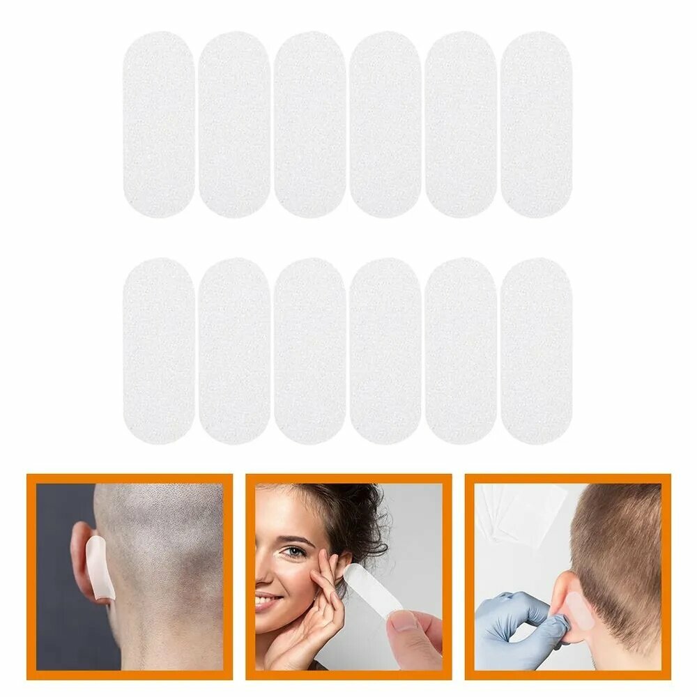 Стильные Наклейки Для Ушей Из PEVA Материал 12 Штук Размер 4.50X1.30X0.10Cm