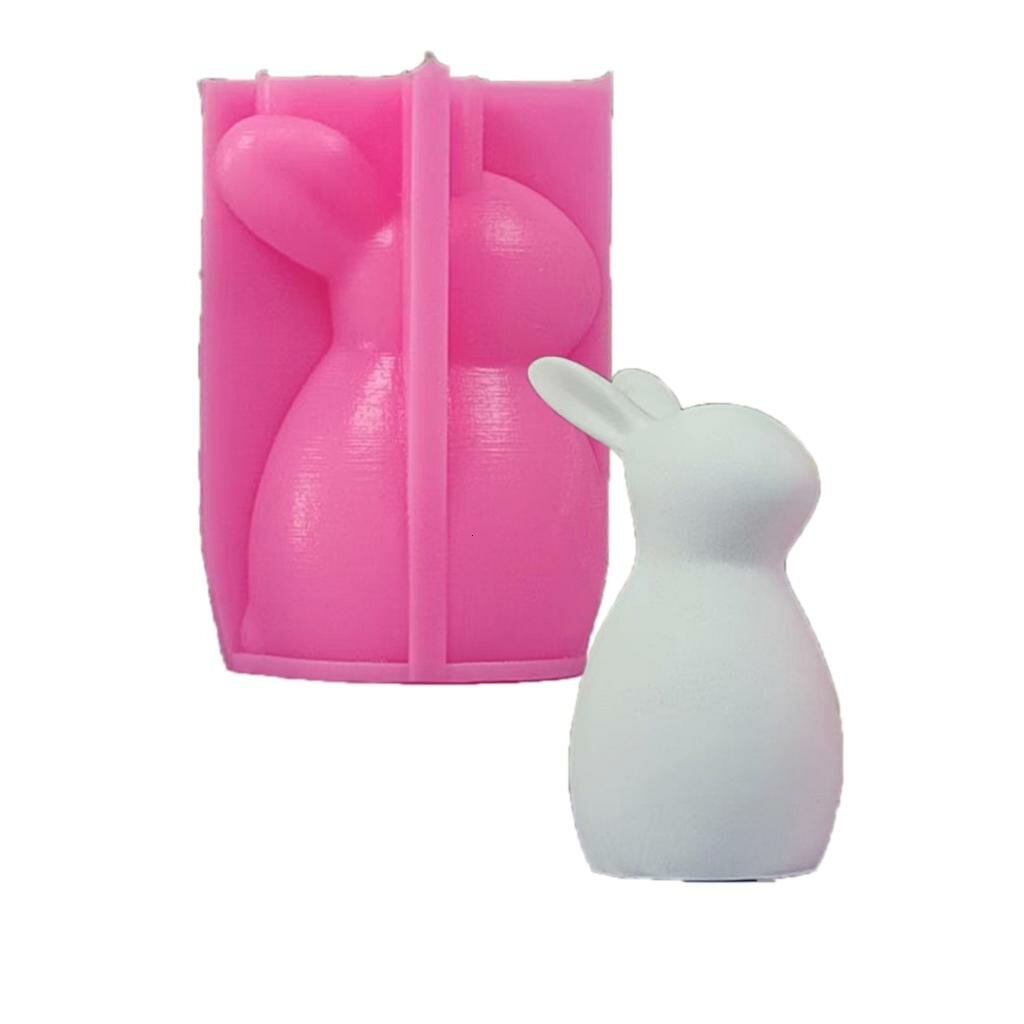 Силиконовые формы кролики для свечей, мыла, конфет, гипса
