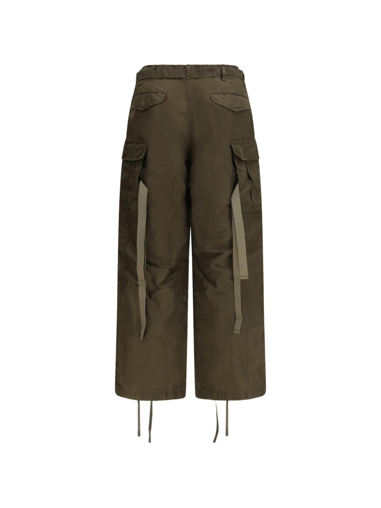 Брюки Sacai Twill cargo pants, размер 48, зеленый, — фото 1