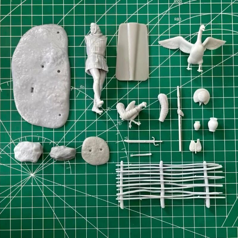 Набор для сборки модели солдата и гуся JIJIE 1/24 из смолы