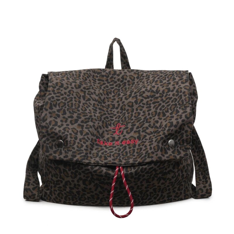 2025 новый дизайн, рюкзаки с леопардовым принтом, засов, чувство роскоши, популярность, модные рюкзаки большой вместимости для женщин