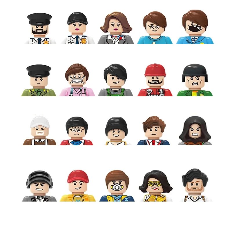 Детский 3D набор фигурок, 20pcs