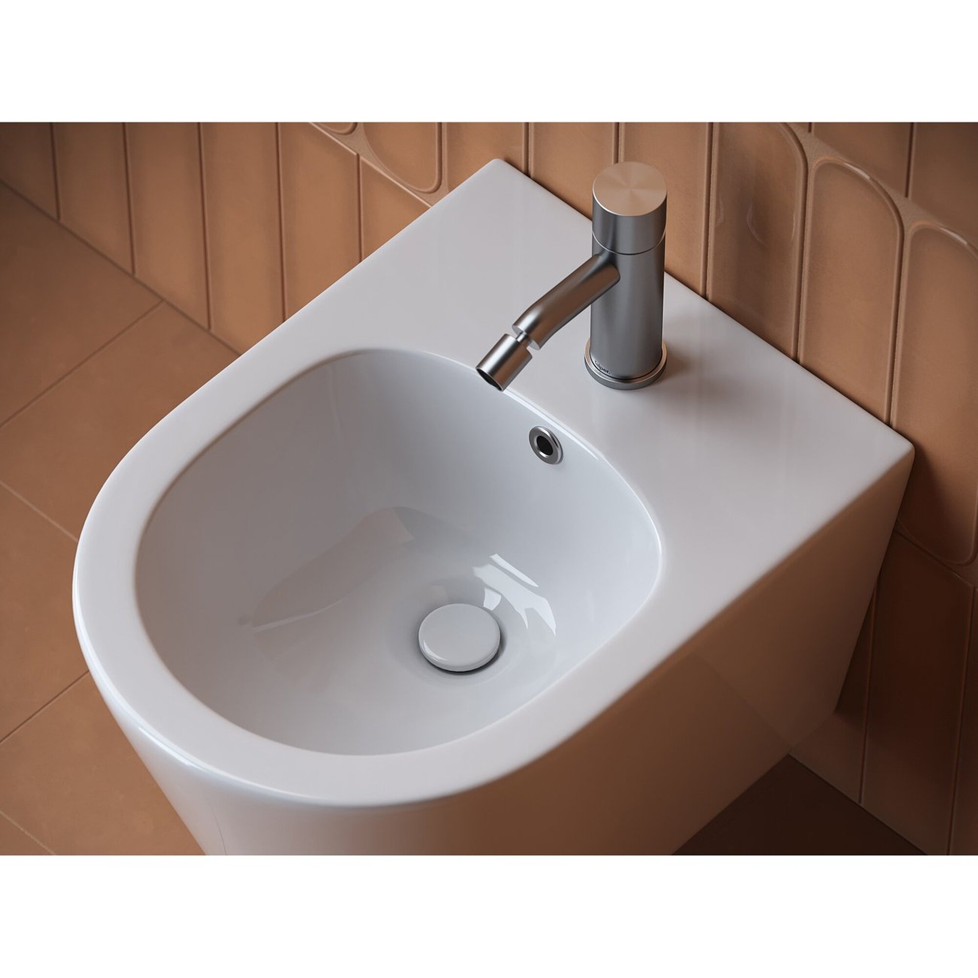 Биде Ceramicanova Forma CN3012, подвесной, цвет белый, санфарфор