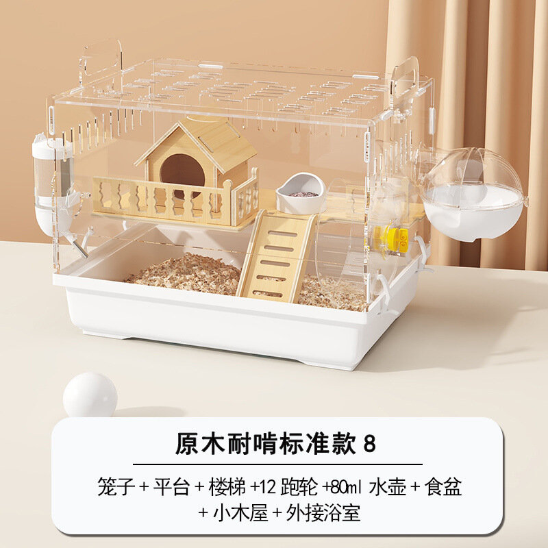 Клетка для золотых хомяков, вилла, акриловая, роскошная, дешевая, большие принадлежности, полный набор, новая