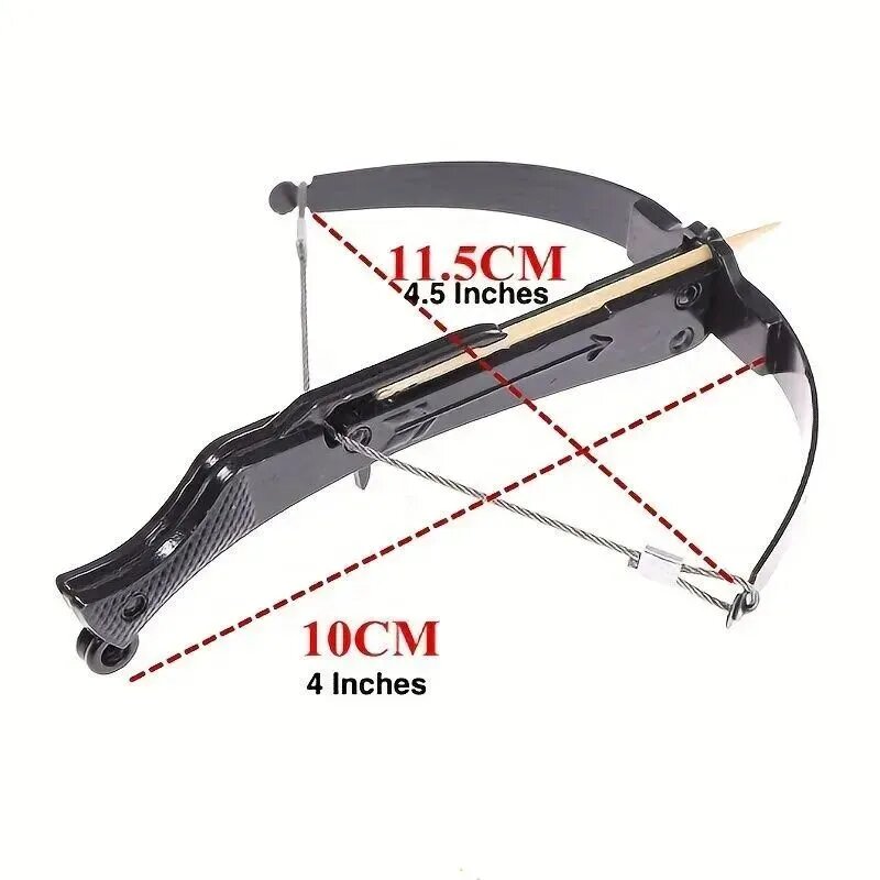 Игрушечный арбалет 1 Упаковка зубочистки сплав сборка, Чёрный