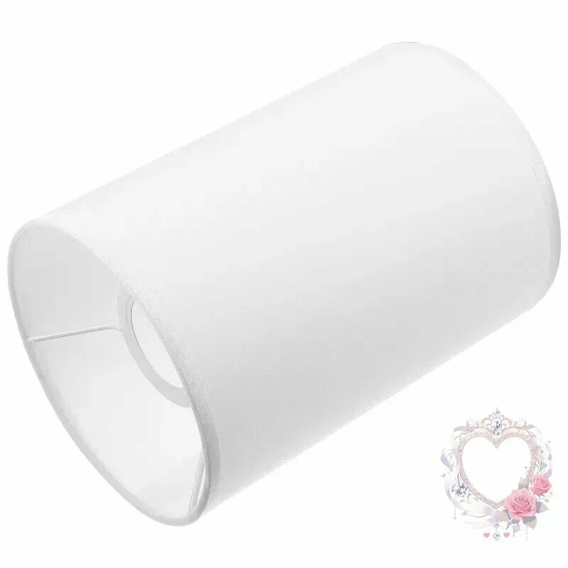 Ламповый Плафон Из Льна Белый Цилиндр 14x14x20 См Для Тумбового Светильника Ид 17039571