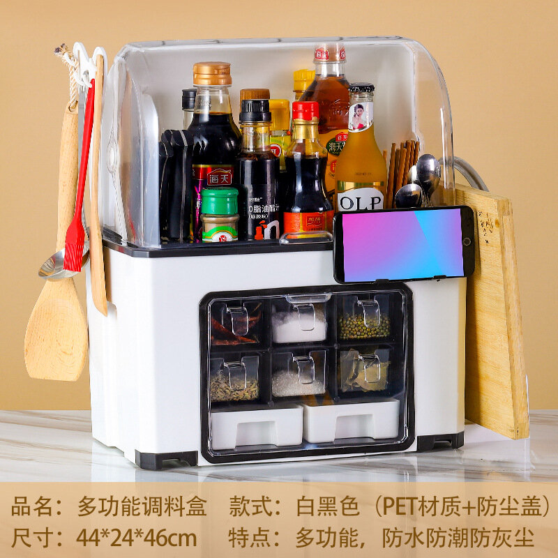 Кухонная полка для специй, многоярусная напольная стойка для хранения бутылок и банок, многофункциональный органайзер