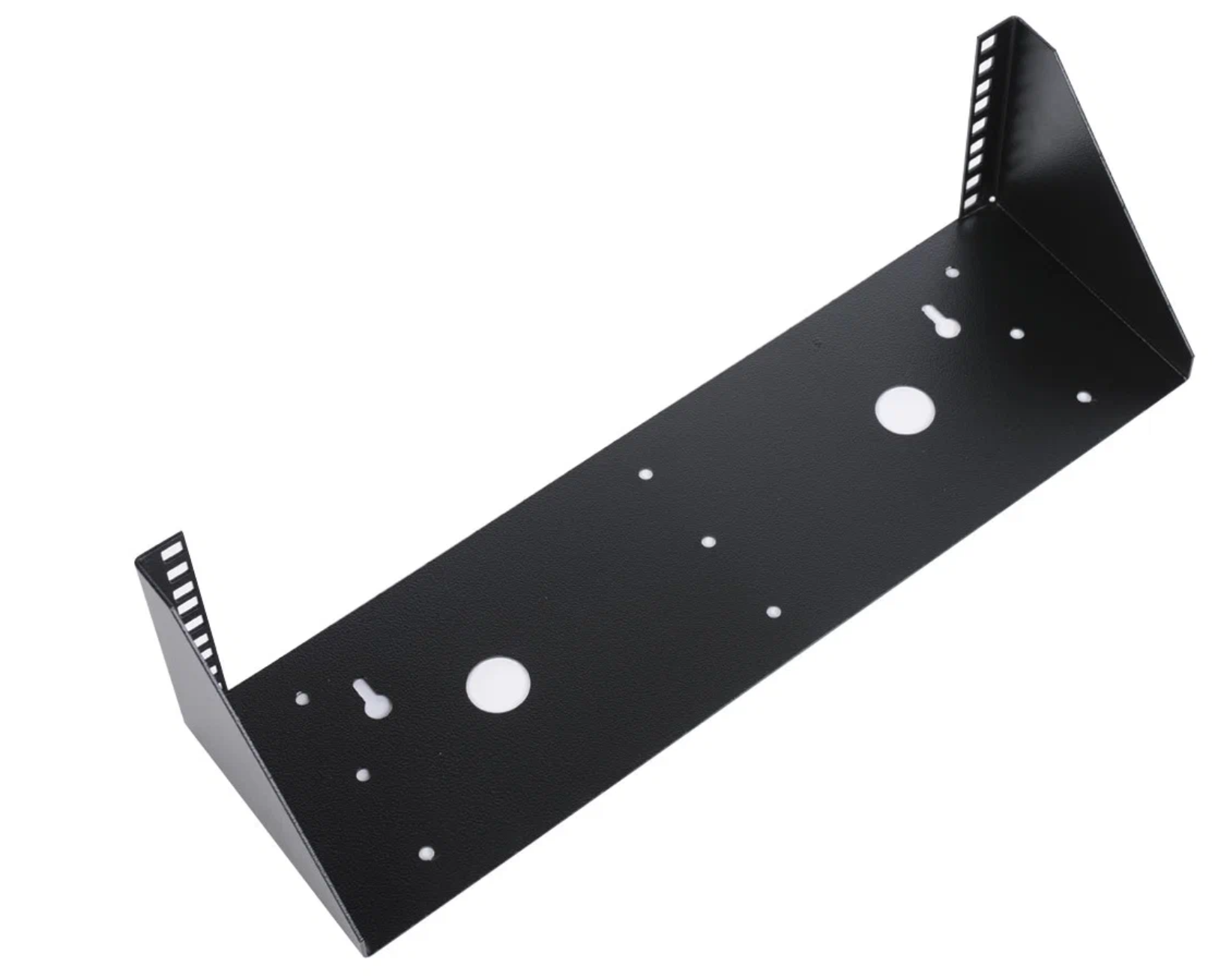 Аксессуар ЦМО! Кронштейн телекоммуникационный настенный вертикальный 2U, цвет черный КНО-В-2U-9005