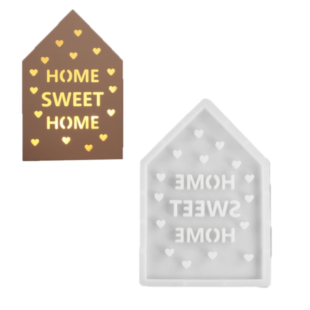 Силиконовые Формы Love House Ручной Работы Для Заливки Форм, Формы Для Штукатурок, Формы для Литья Эпоксидной Смолы, Формы для Украшения дома
