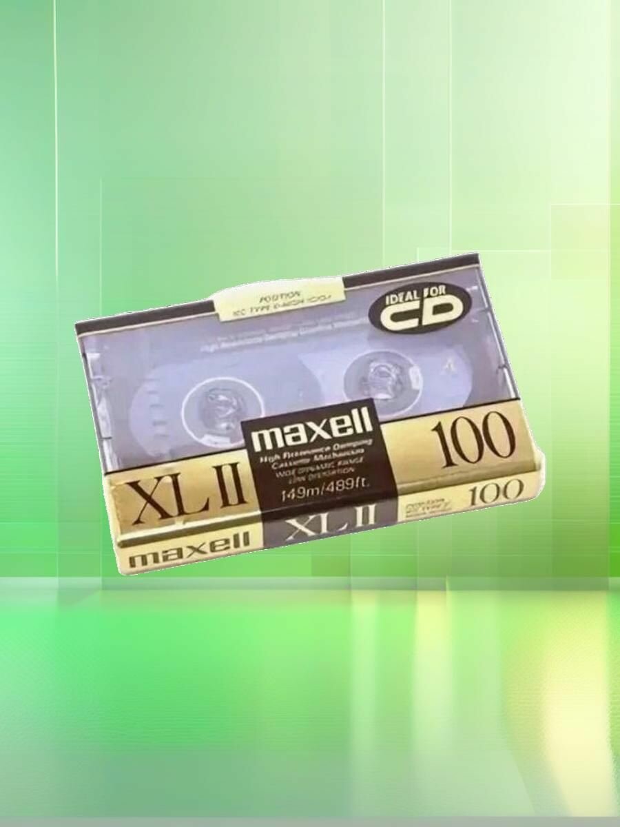 Аудиокассета Maxell XLII 100 chrom Япония 1991 г. (1 шт, 100 мин)