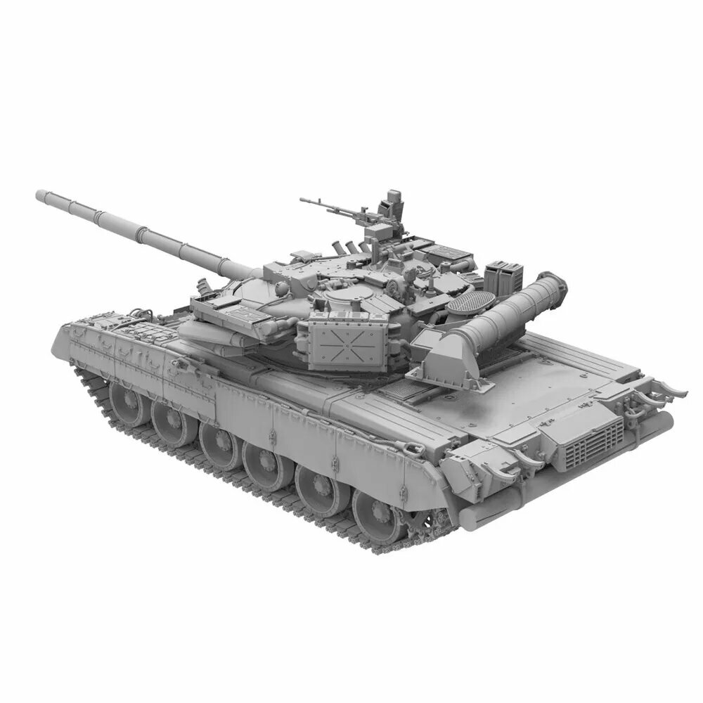 Сборная модель танка Amusing Hobby T-80 UM-2 1/35 Современный период ABS пластик для сборки — фото 1