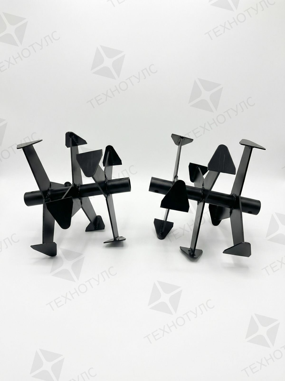 Фрезы "Уральские" D-330 вал 25 мм. втулка с двух сторон 3-х рядные Крот, Тарпан (пара)