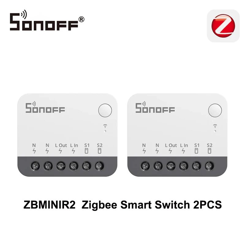 SONOFF ZBMINIR2 Extreme Zigbee Умный выключатель 2 PCS