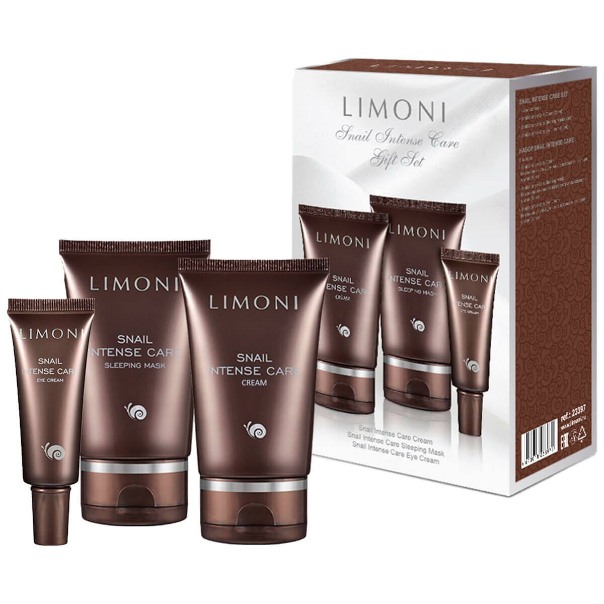 Набор Омолаживающий с муцином улитки, 3 продукта, LIMONI