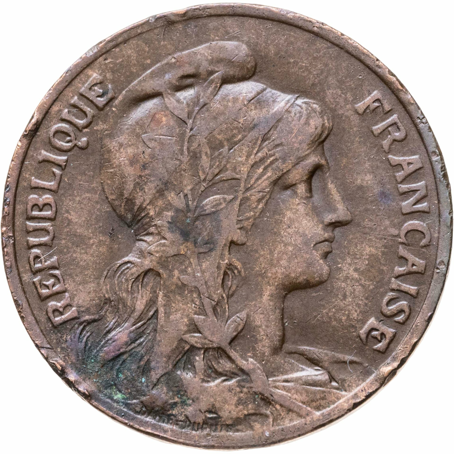 Франция 10 сантимов (centimes) 1906