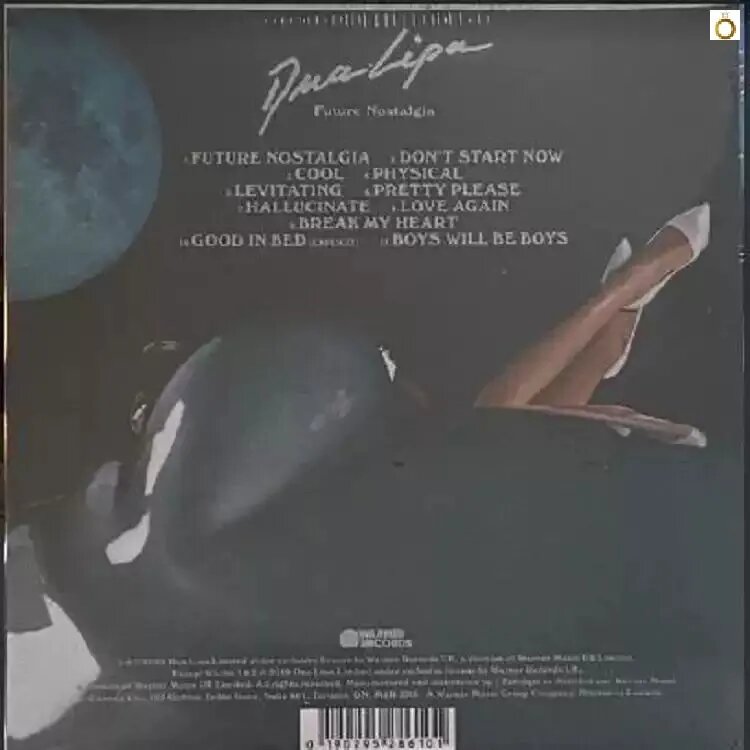 Dua Lipa Future Nostalgia (Ограниченный тираж, голубой винил, LP)