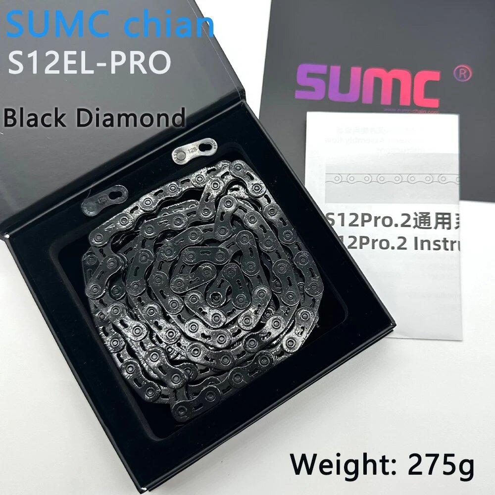 Велоцепь Sumc S12EL-PRO Black diamond, 12 скоростей
