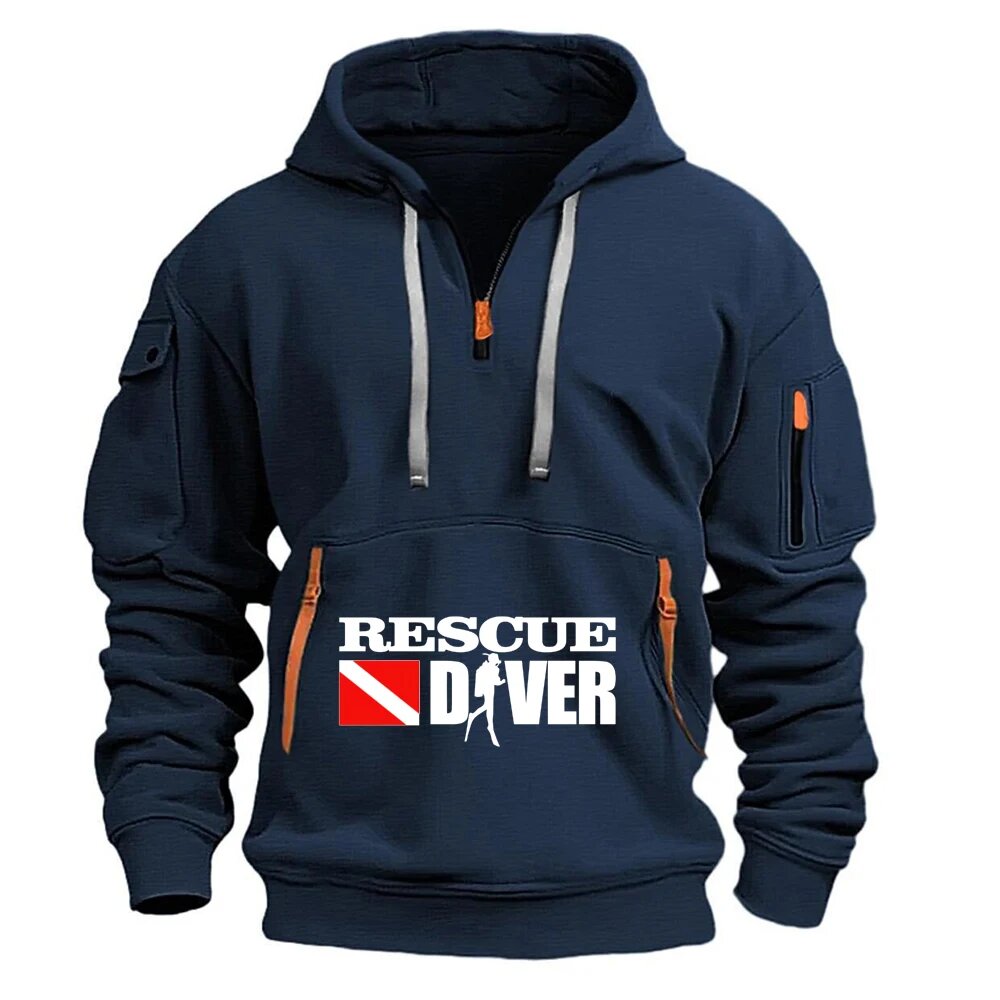 Мужская толстовка с капюшоном Rescue Diver, цвет 2, размер L