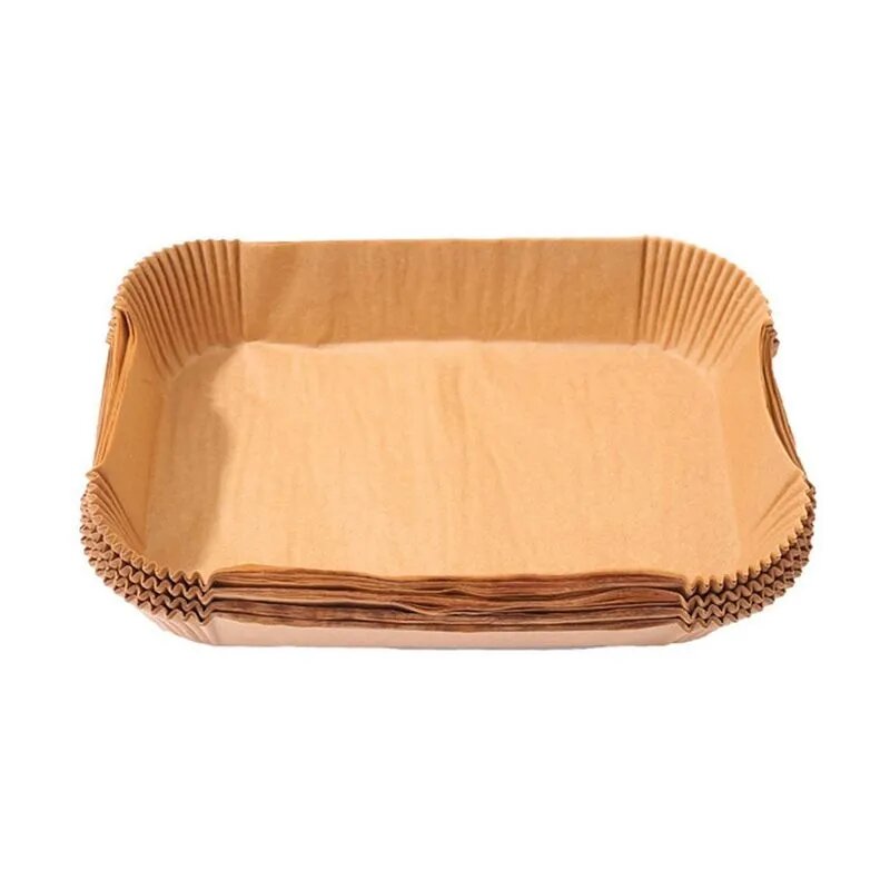 50 шт. одноразовая прямоугольная бумага для выпечки для аэрогриля