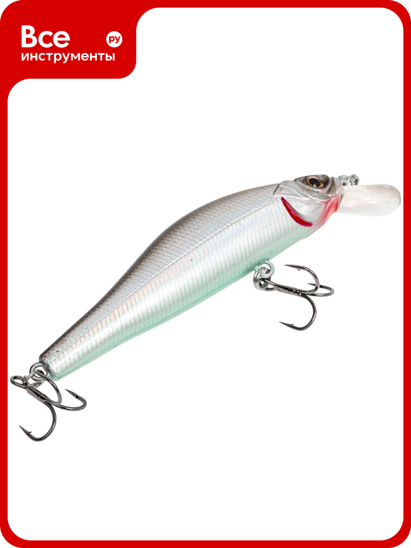 Воблер Strike Pro Archback 80SP цвет: A010-EP Black Back Silver EG-125A-SP#A010-EP