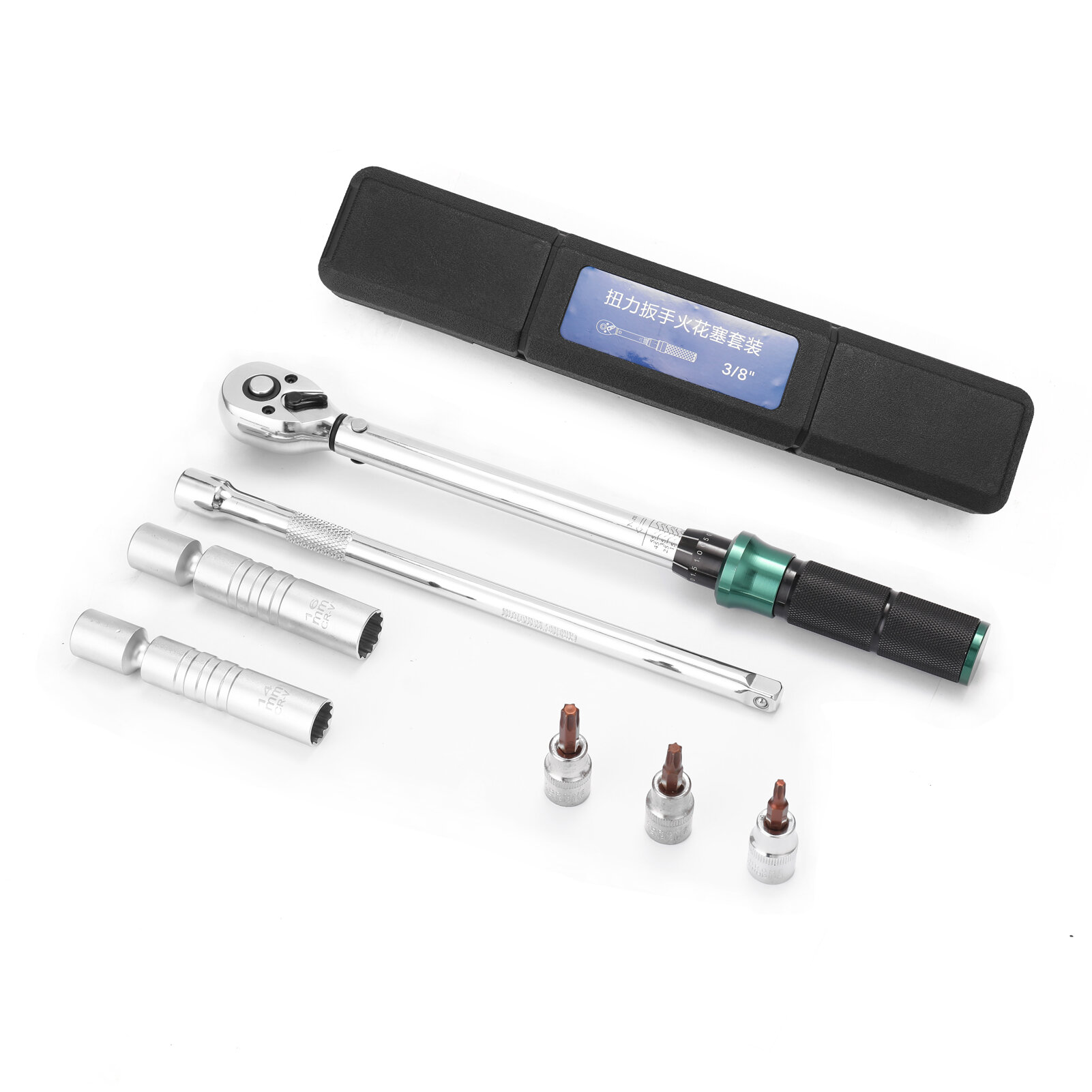 Набор Динамометрических Ключей: 7-21 Предмета Быстросъемный с Предустановкой Момента - Компактный Кейс Точный Контроль для Велосипеда Автомобиля и Домашнего Мастера