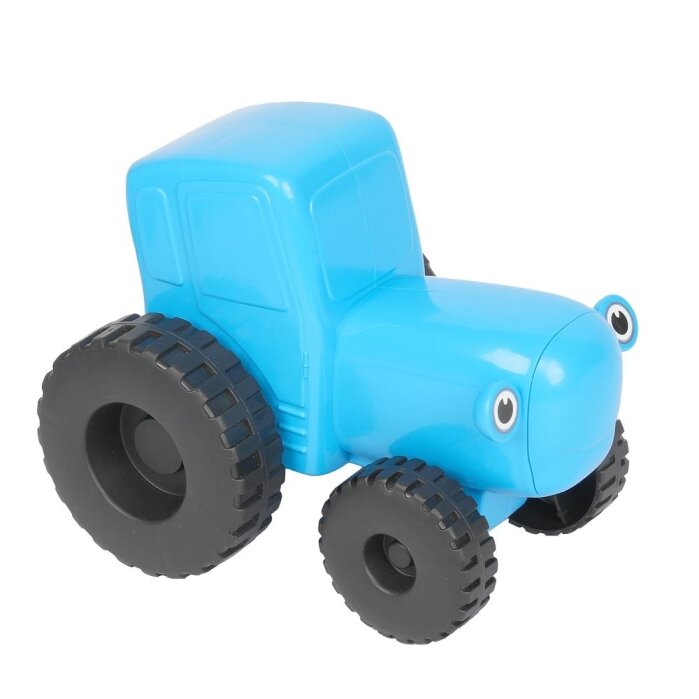 Машина каталка "Синий трактор" 20 см, свободный ход, синий