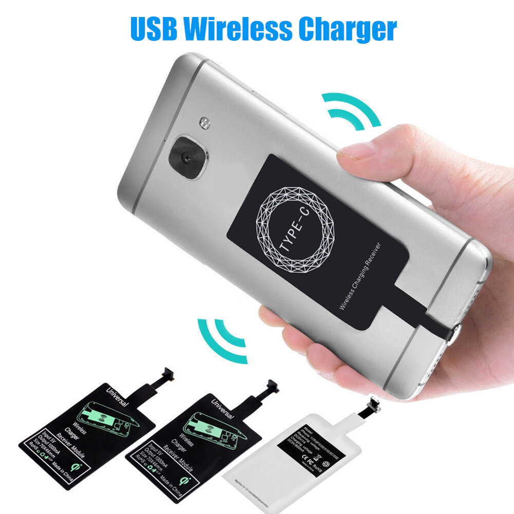 Приемник беспроводной зарядки Qi с USB Type-C