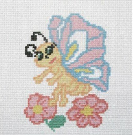 Набор для вышивания Hobby&Pro "Бабочка" ПК-106, счетный крест, 22х22 см