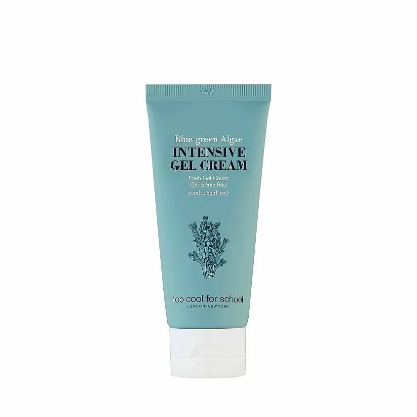 TOO COOL FOR SCHOOL Гель-крем для лица с экстрактом водорослей Blue-Green Algae