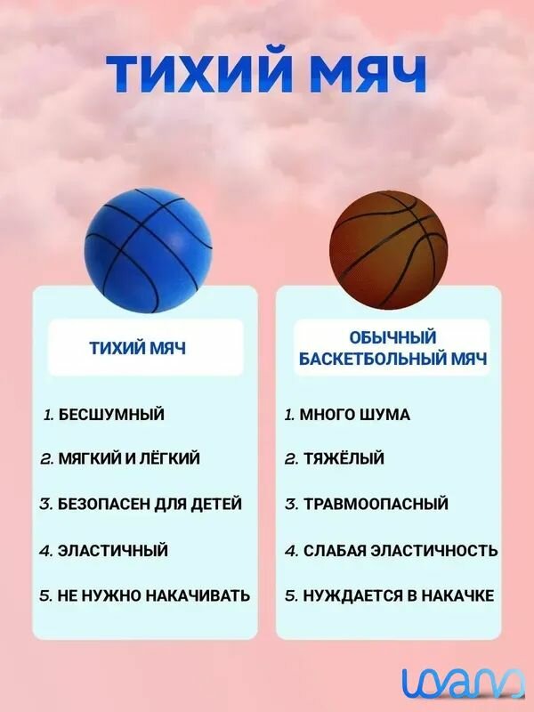 Мяч баскетбольный, 5 размер, синий