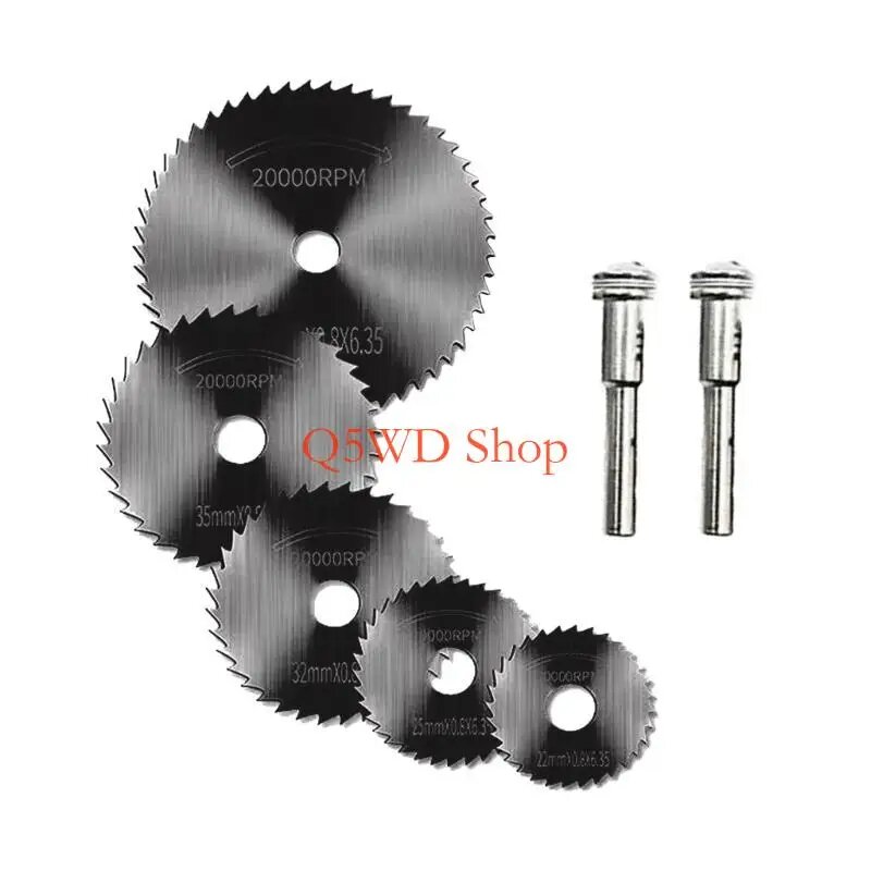 Q5WD 5 шт, резак для резки металла, дисковая пила, резак для алюминия, железной стали, набор дисковых пил для резки металла мм