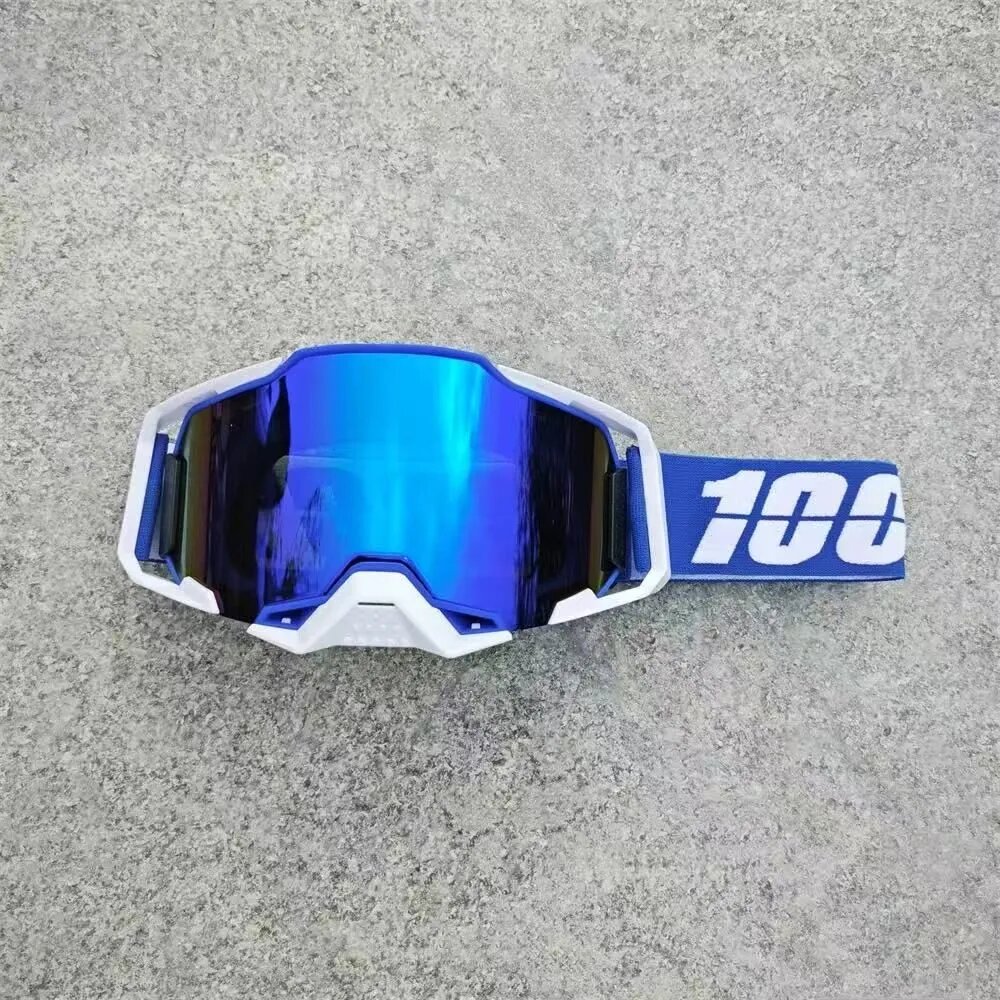 100% Мотоочки ARMEGA Универсальный размер Синий цвет для мотоцикла