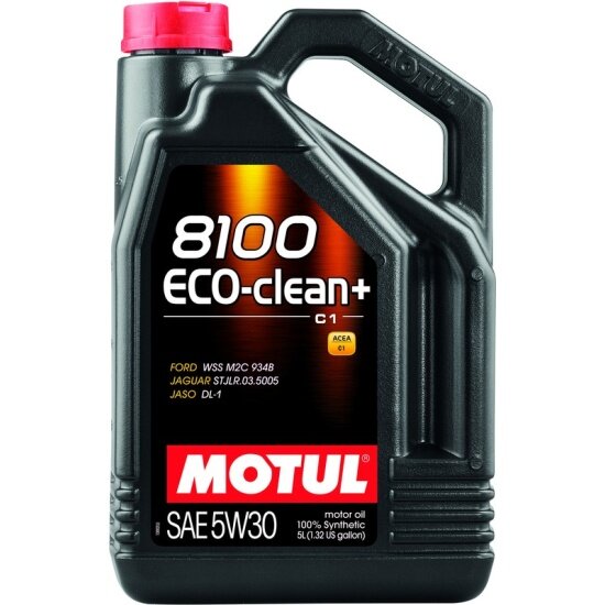 Моторное масло Motul 8100 Eco-clean+ C1 5W-30 синтетическое 5л (ЕС)
