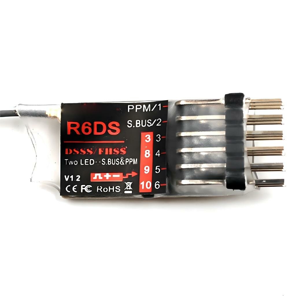 6-канальный радиопередатчик и приёмник 2,4 ГГц