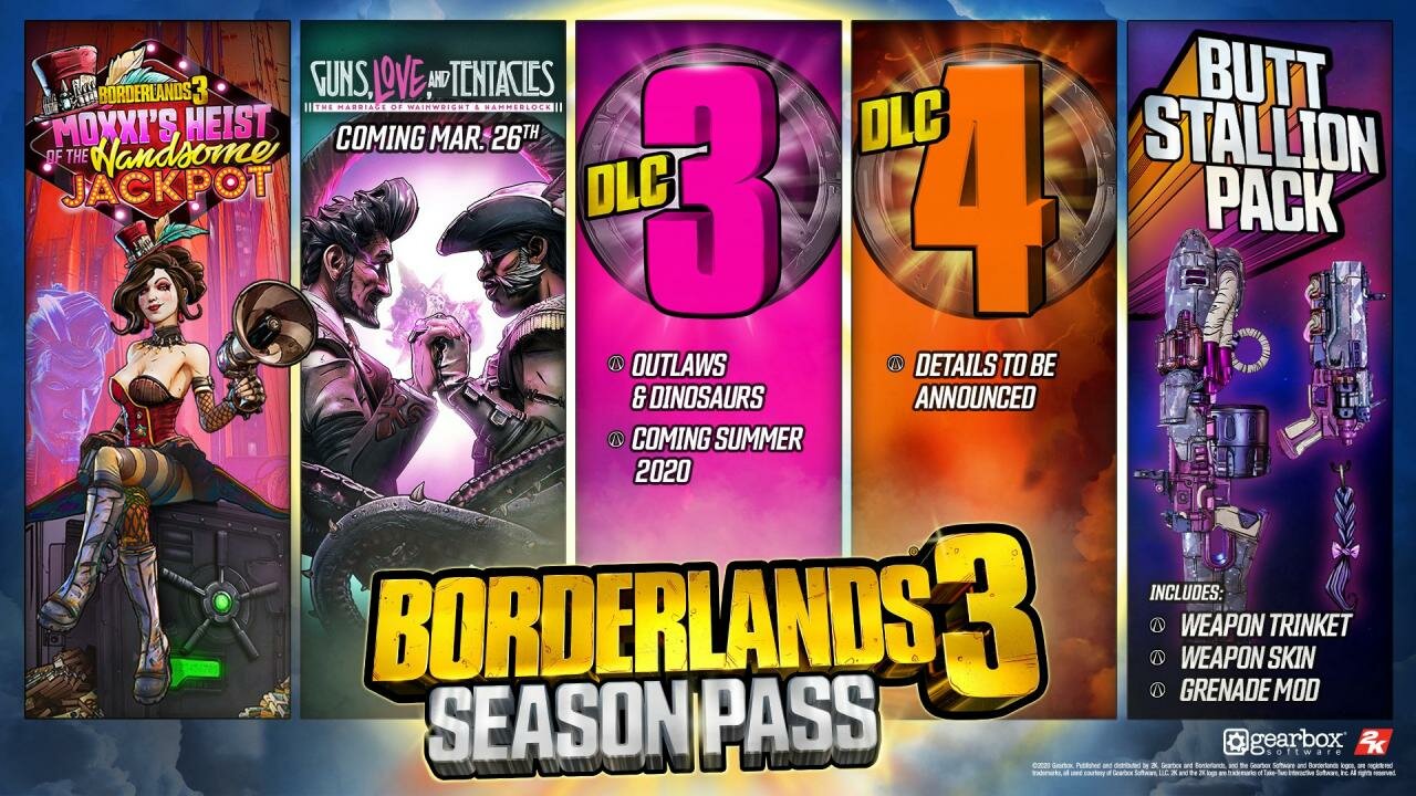 Borderlands 3 - Сезонный пропуск DLC Epic Games Ключ | купить цифровой ключ для активации в России