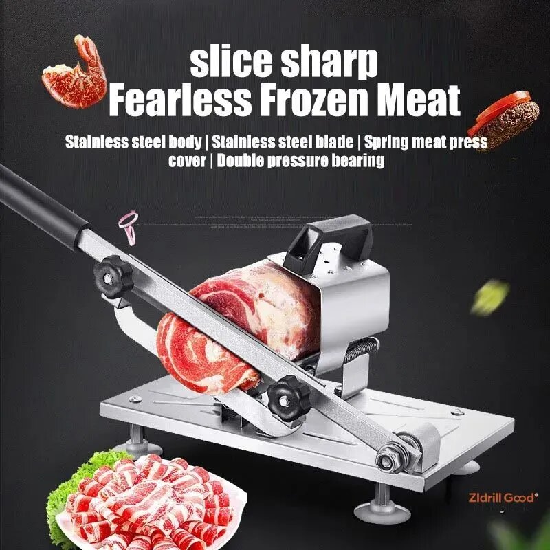 Электрический нож Fearless Frozen Meat для нарезки мяса, нержавеющая сталь, стальной клинок, пружинный пресс, для дома