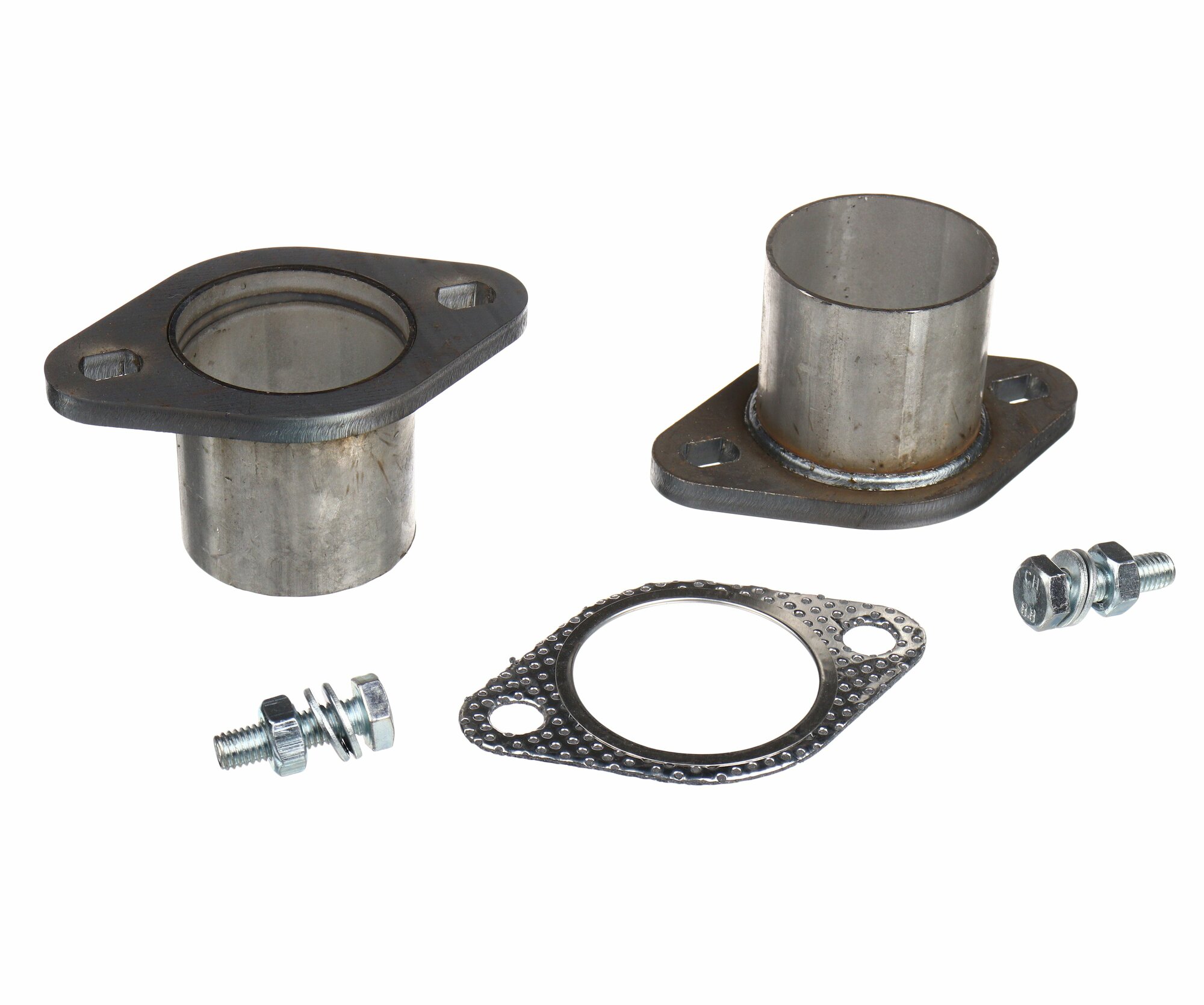 Фланец трубы глушителя ремонтный d-60мм 2шт. (прокладка 1шт, комплект крепежа) CBD