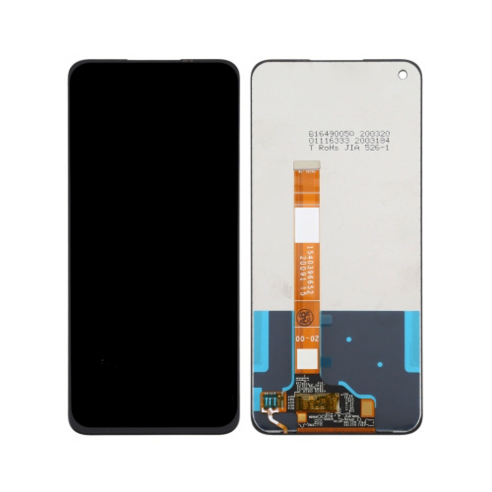 ЖК-сенсорный дисплей-модуль MyPads для OPPO A52 черный в сборе