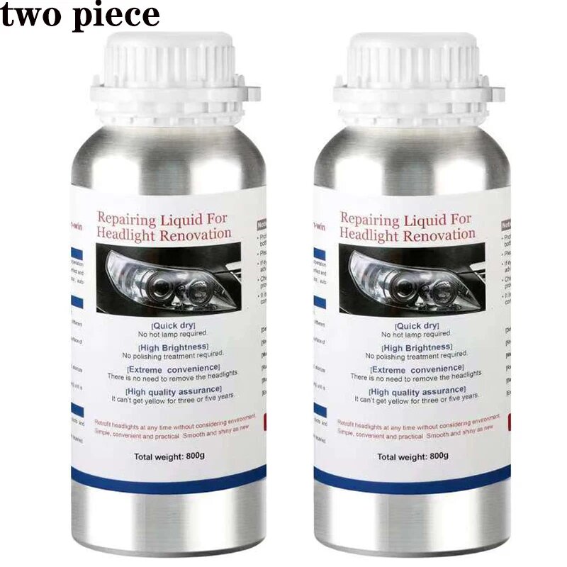 800 мл жидкость для ремонта фар автомобиля, полировка фар, восстановление, 800g Repair Fluid X2