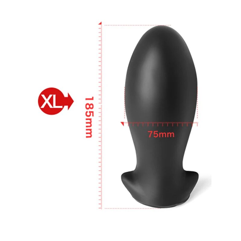 Огромная Анальная пробка, силиконовый мягкий анальный фаллоимитатор, большая Анальная Black XL