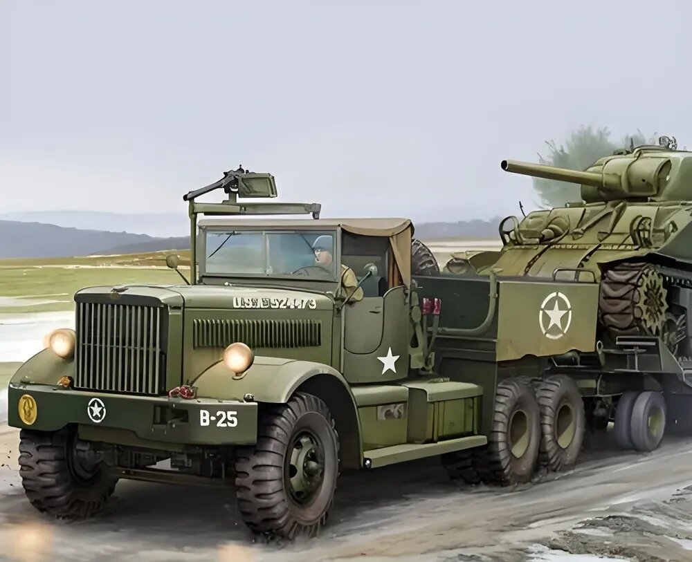 Trumpeter 63502 1/35 Американский тягач с мягким верхом М19 военная техника для сборки