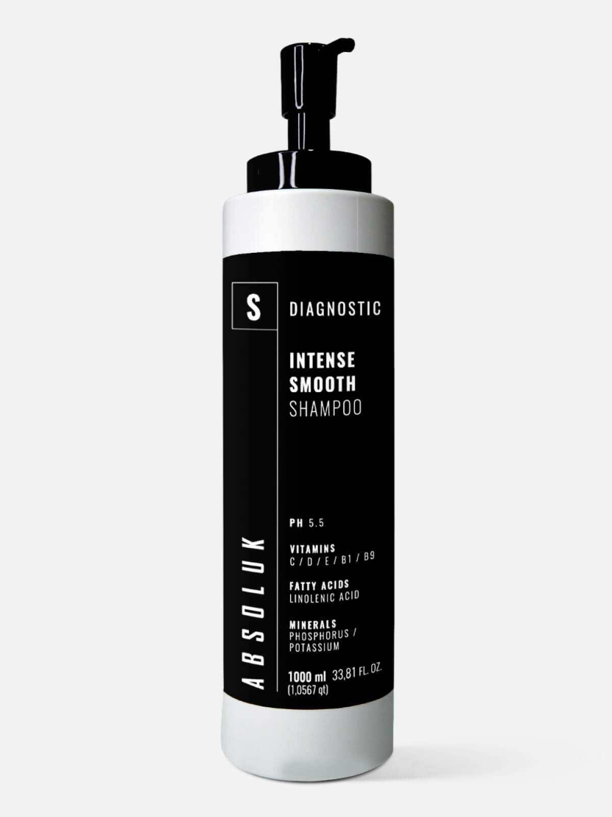 Шампунь дисциплинирующий для непослушных волос Absoluk Diagnostic Intense Smooth Shampoo, 1000 мл