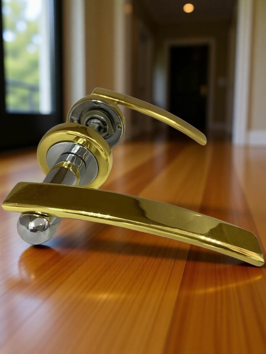 Дверная ручка межкомнатная раздельная 603154GP, золото , распродажа